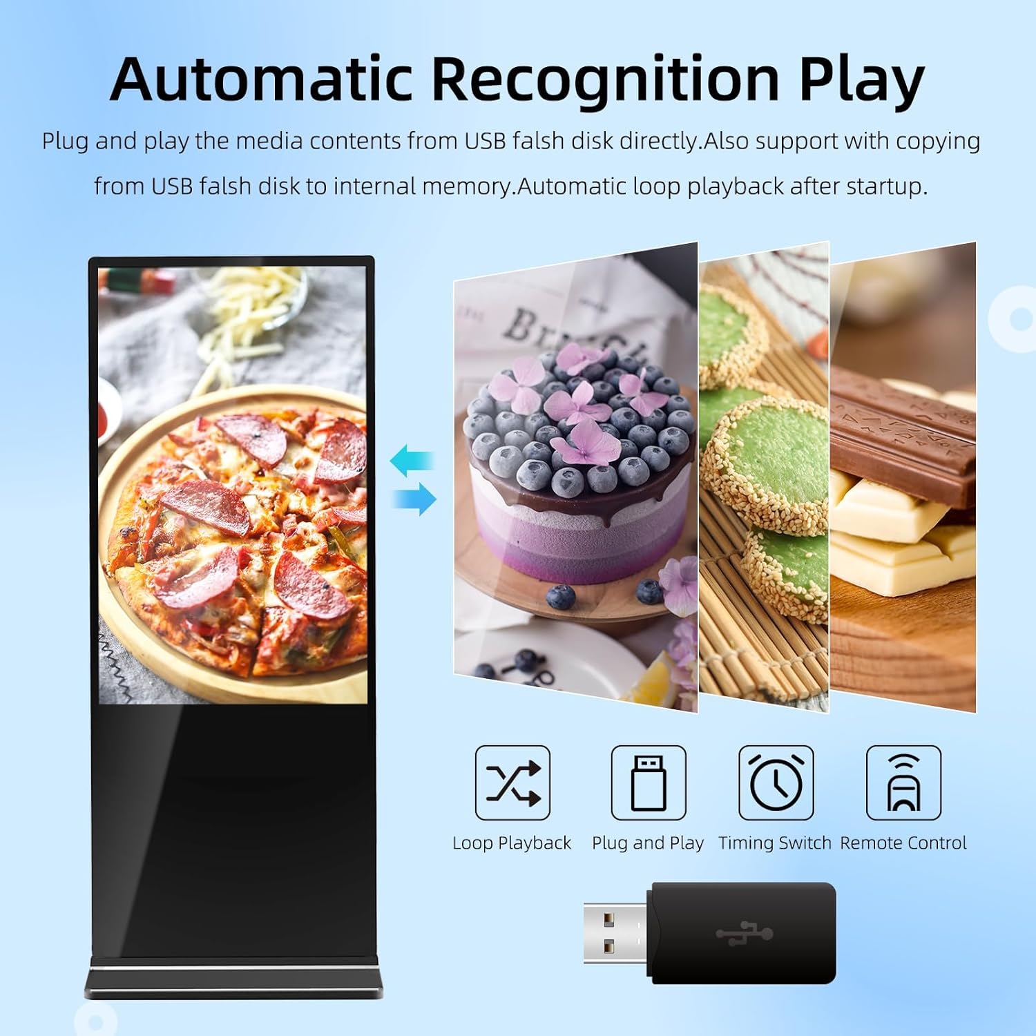Your store. Vertical Digital Display Kiosk Floor standing, LCD ...