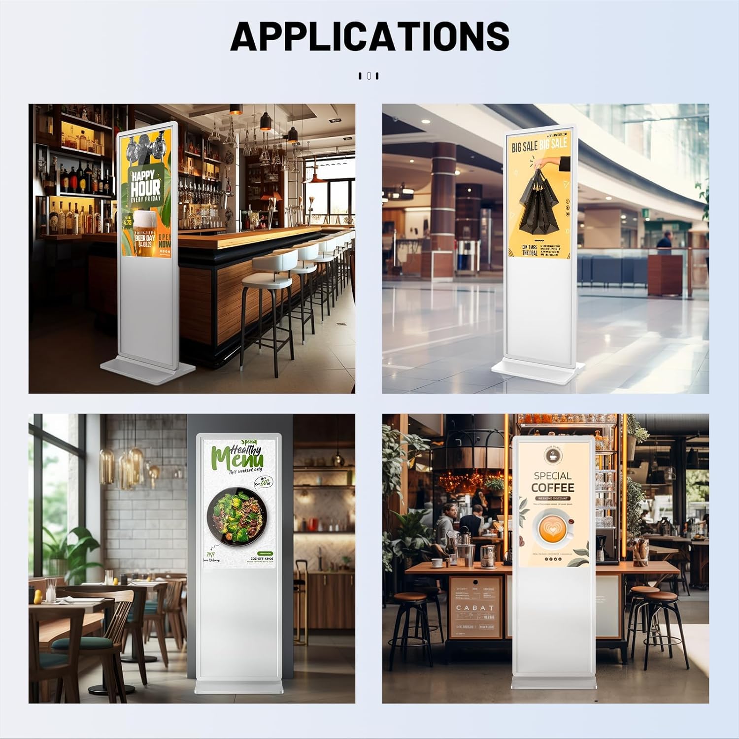 Your store. Vertical Digital Display Kiosk Floor standing, LCD ...